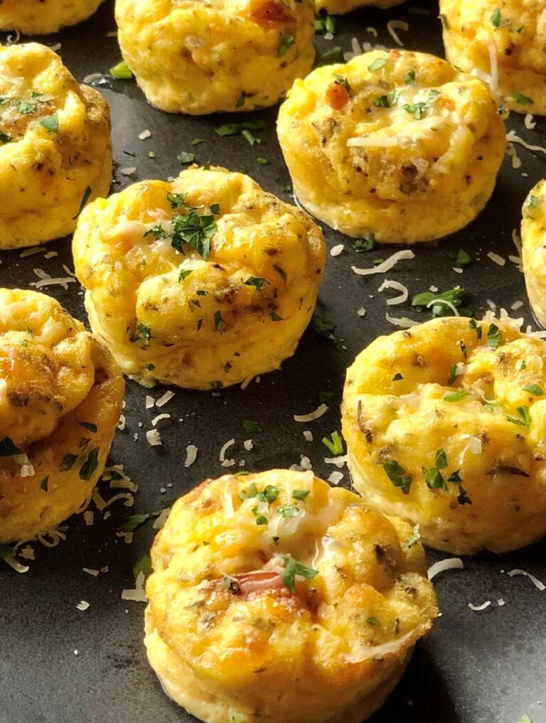 Mini Italian Egg Bites (Freezer Friendly)