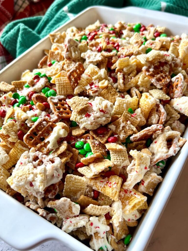 White Christmas Chex Party Mix - The Menu Maid