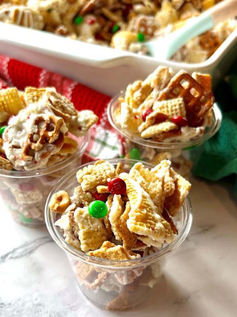 White Christmas Chex Party Mix - The Menu Maid