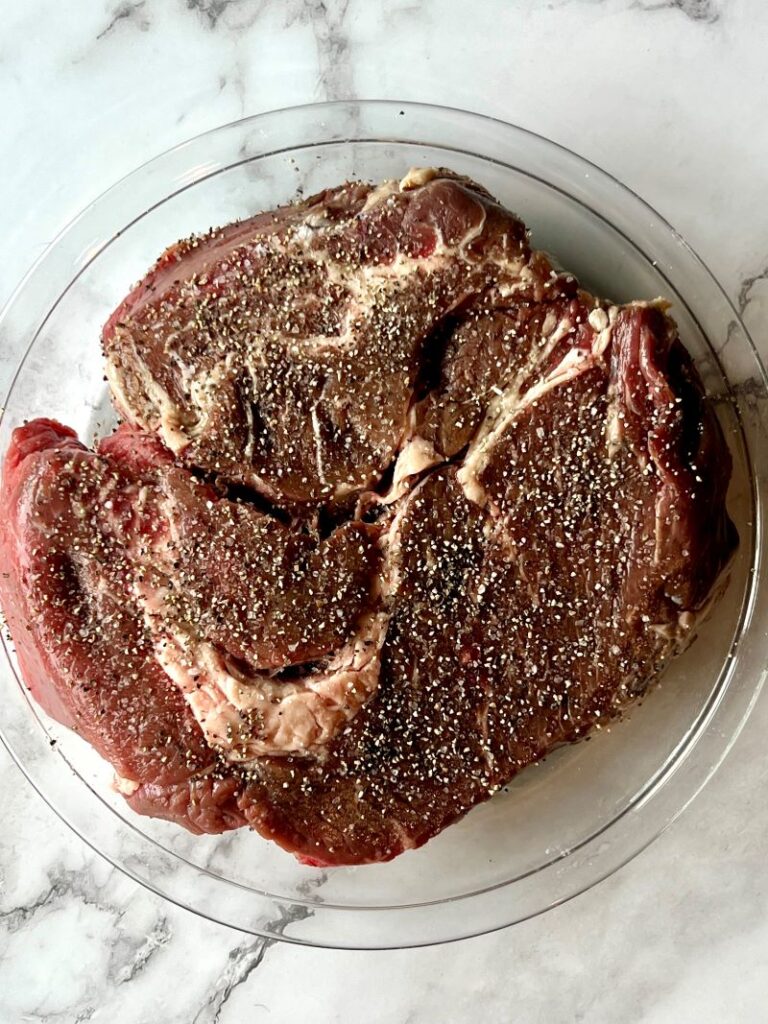 Braised Pot Roast with Mushrooms and Carrots - The Menu Maid